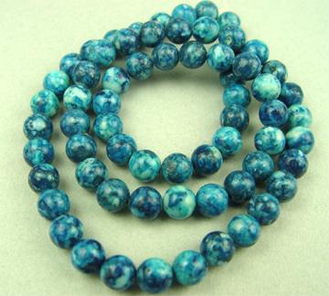 river stone-turquoise blue – Texas Beads