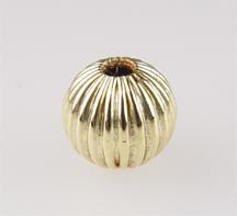#831 14k g/f corrugated round – Texas Beads